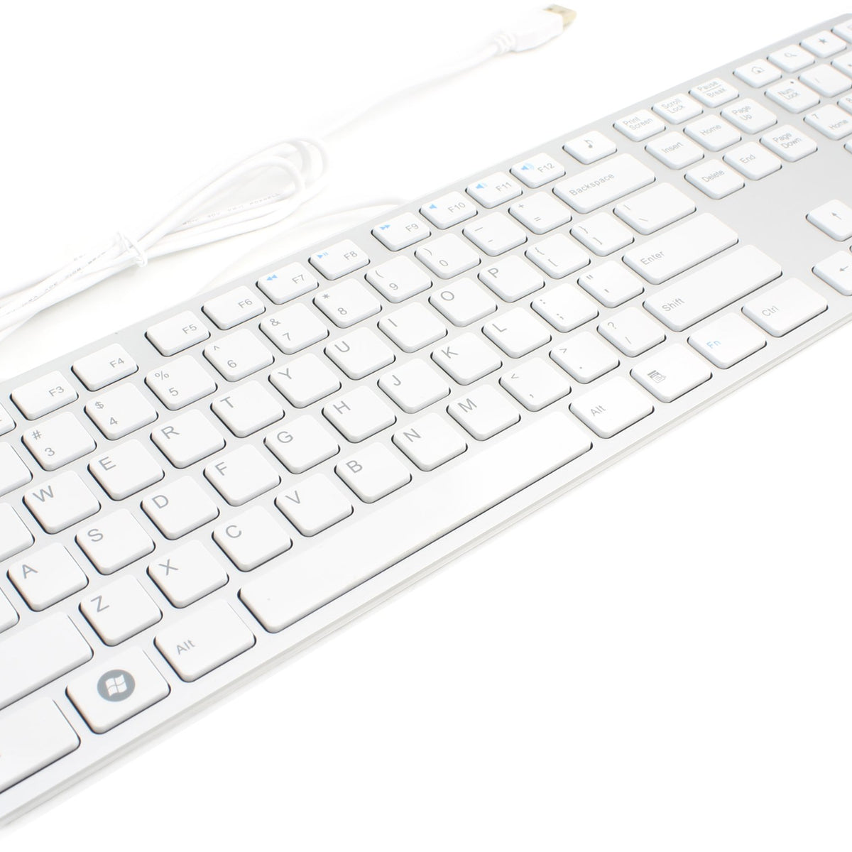 I-Rocks BUSlink Media White Aluminum X-Slim Keyboard for PC (KR-6402-WH ...