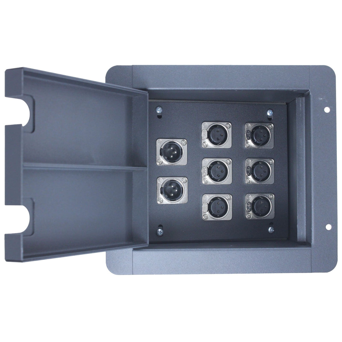 Pro Audio Recessed Stage In Floor Pocket Box Black With Prewired Conne ...
