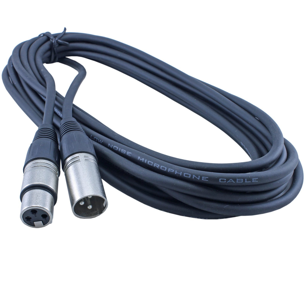 Mcs 5 Pack Of 50 Ft Low Z Male To Female 3 Pin Xlr Mic Microphone Cable ...