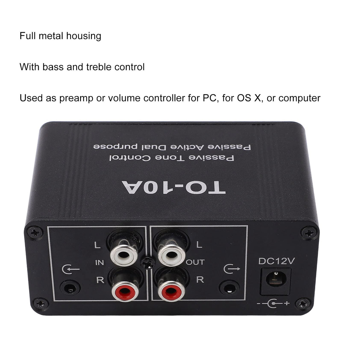 Garosa Mini Electronic Audio Stereo Preamplifier Dc 12V Small Stereo A ...