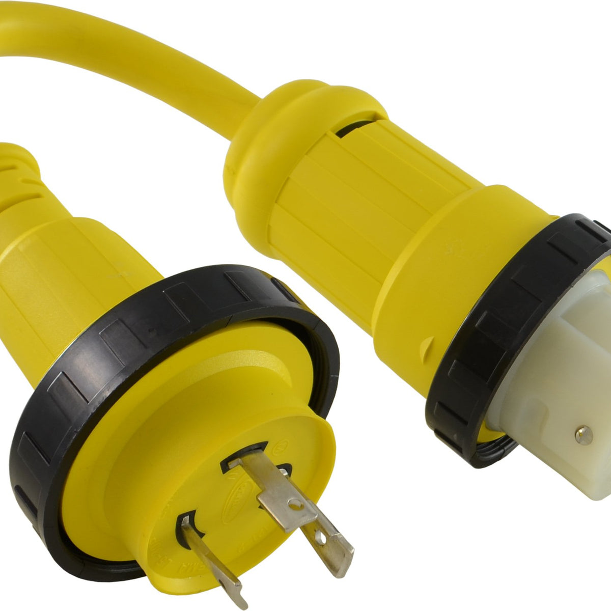 Conntek Marine Shore Pigtail Adapter Cord 30 Amp Shore Male Plug to 50 ...