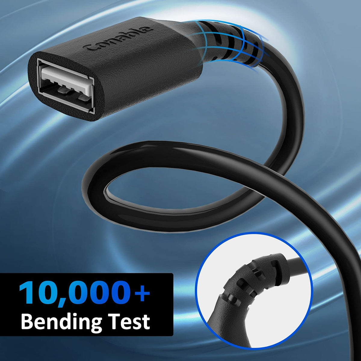 3 Pack Usb Extension Cable 12 Ft, Usb 2.0 Type A Male To Female Extend ...