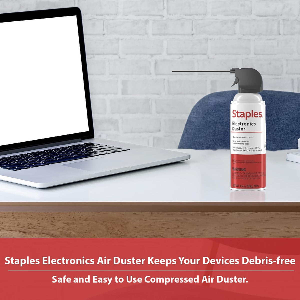 Staples Electronics Air Dusters, Canned Compressed Air Duster Cans (6 ...