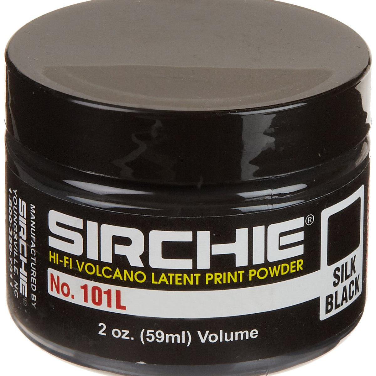 Sirchie Hi Fi Volcano Latent Fingerprint Powder, 2 Oz Jar, Silk Black ...