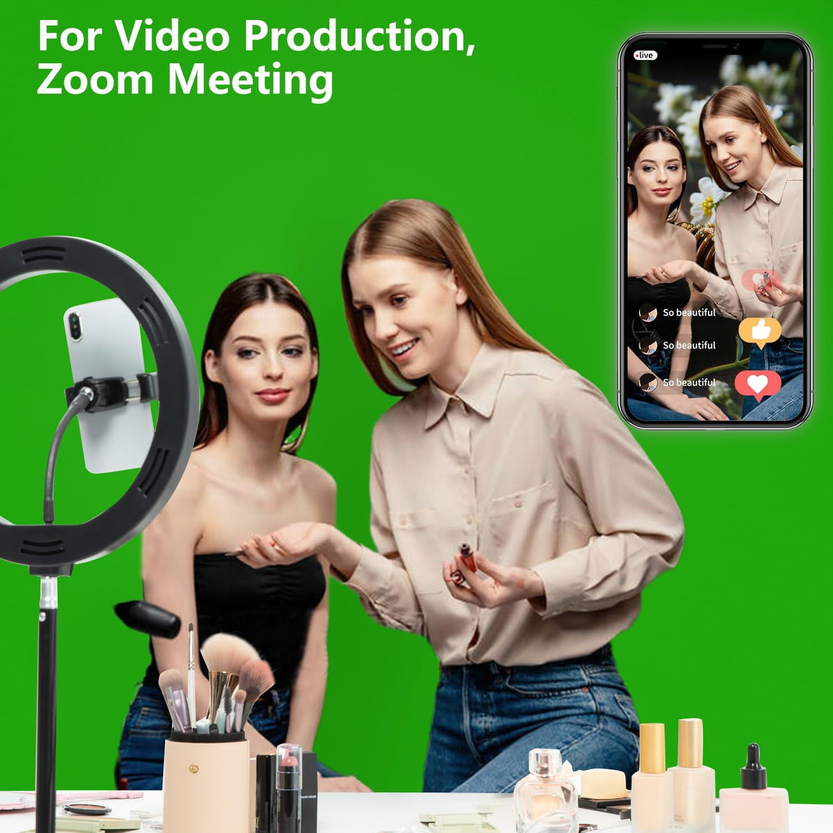 Hemmotop Green Screen Backdrop, 5X6.5 Ft Photography Chroma Key Greens ...