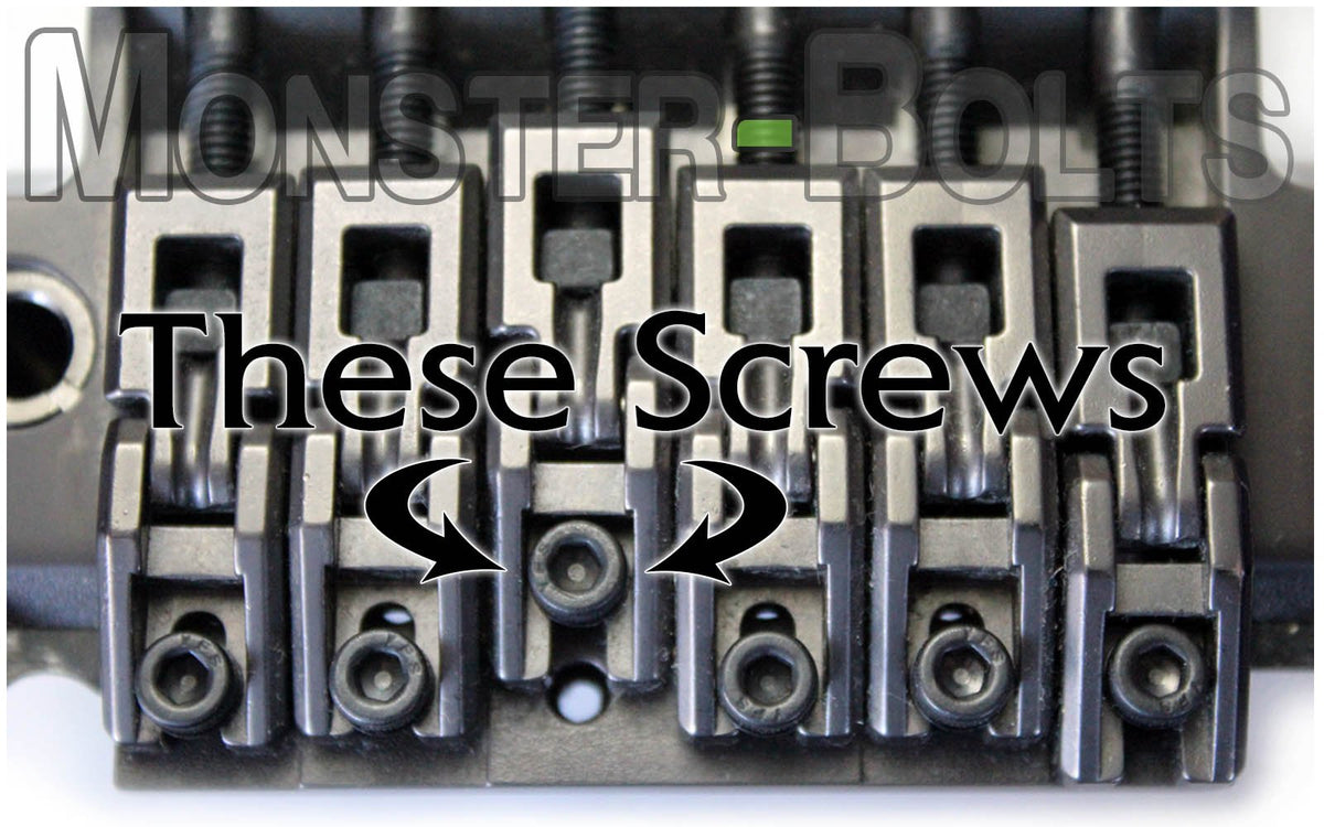 Floyd Rose style Saddle Intonation & Locking Nut/String Clamp Screws ...