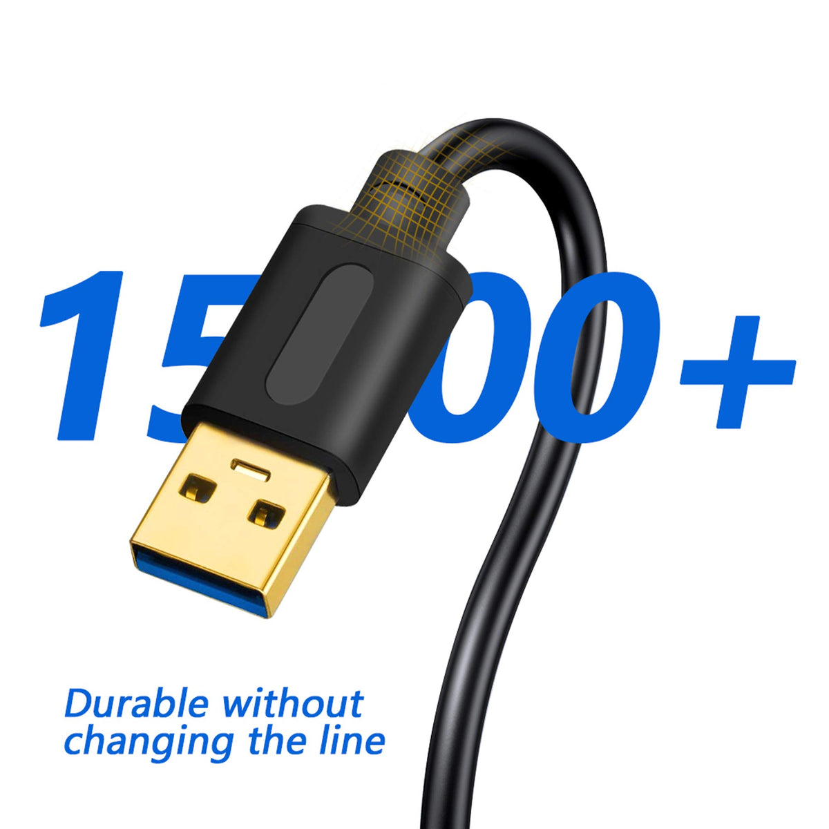 Tan Qy Usb 3.0 Male To Male 20Ft, Usb To Usb Cord Usb Cable Male To ...