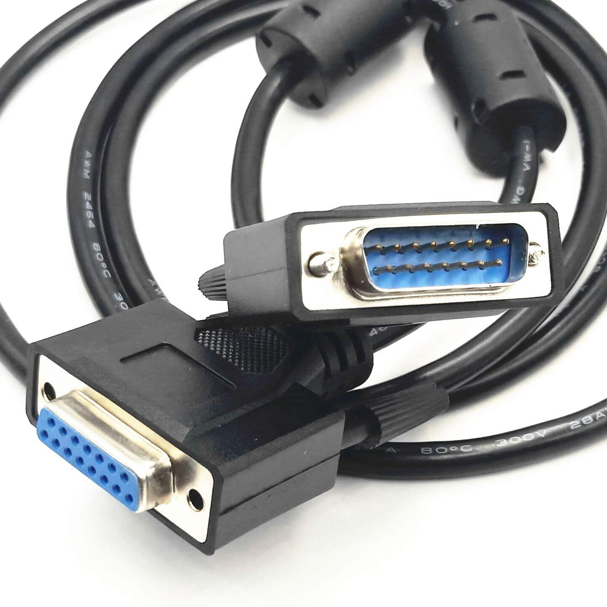 5Ft Db15 15 Pin Male To Female Connector Extension Cable Cord Black ...