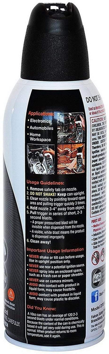 Falcon Dust-Off Electronics Compressed Gas Duster 10 Oz (4 Pack ...