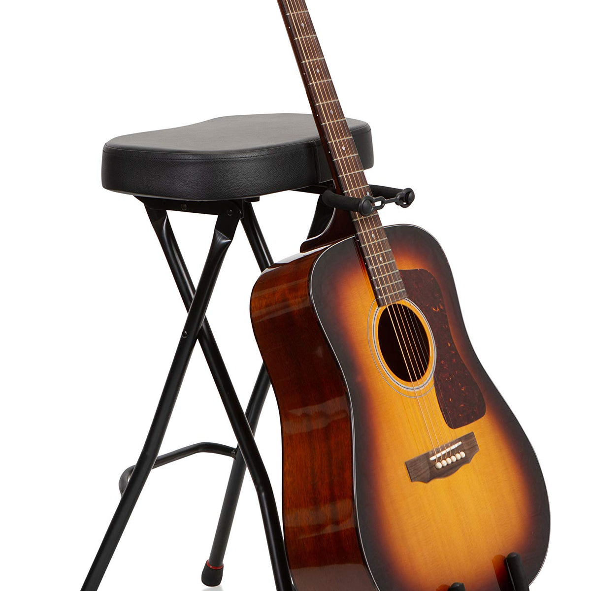 Gator Frameworks Foldable Guitar Stool With Padded Seat And Rear Mount ...