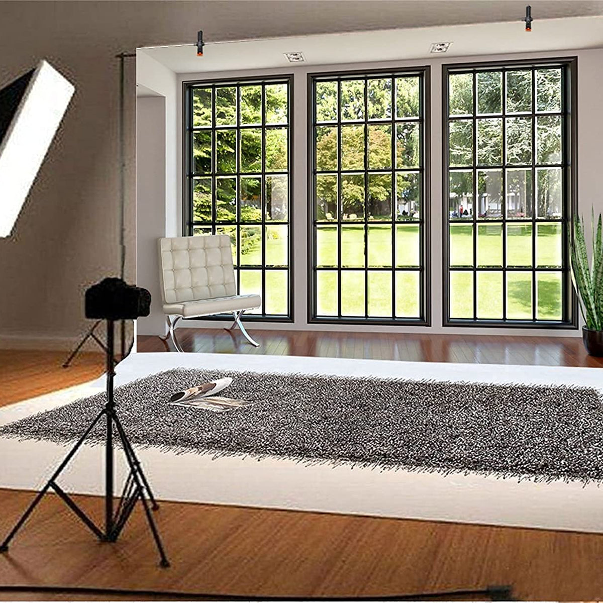 Aofoto 10X7Ft Business Office French Sash Window Backdrop Living Room ...
