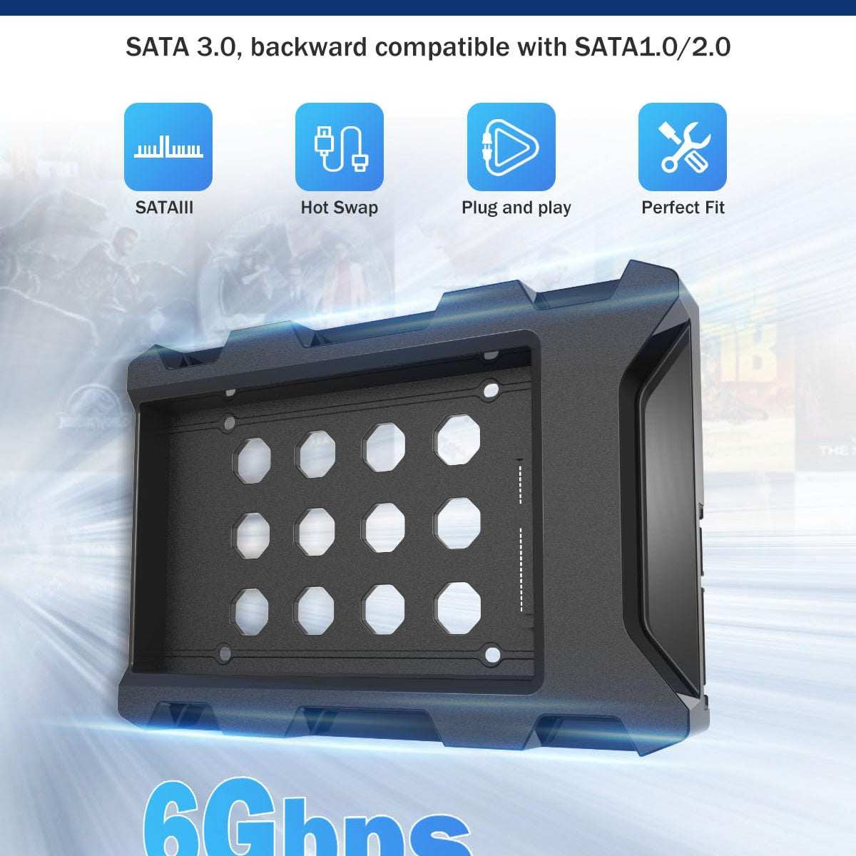 Decorstat 2.5'' Ssd Sata To 3.5'' Hard Drive Adapter Mounting Bracket ...