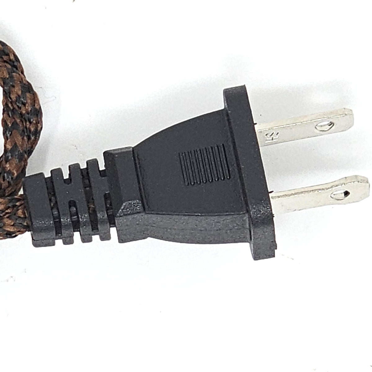 Twisted Rayon Cloth Covered Electric Lamp Cord With Polarized End Plug ...