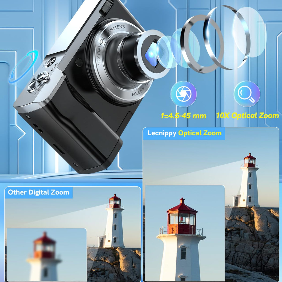 5K Digital Camera 2024 Newest 56Mp Cameras For Photography Autofocus,1 ...