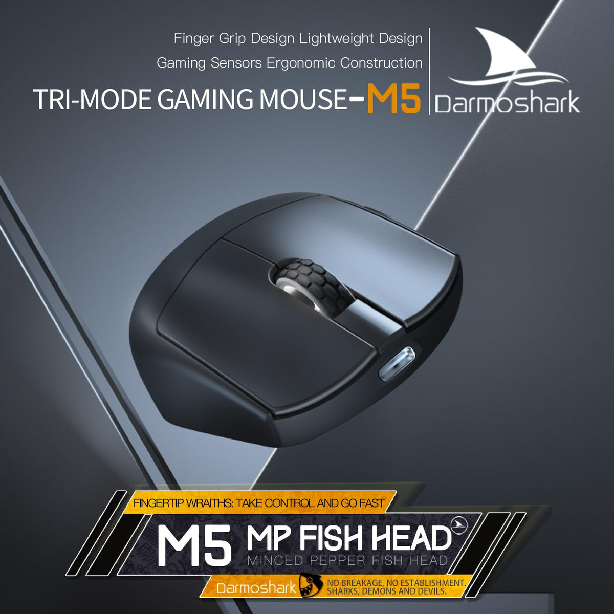 Darmoshark M5 Wireless Gaming Mouse,Tri Mode 4K/Usb C/Bluetooth Mouse ...