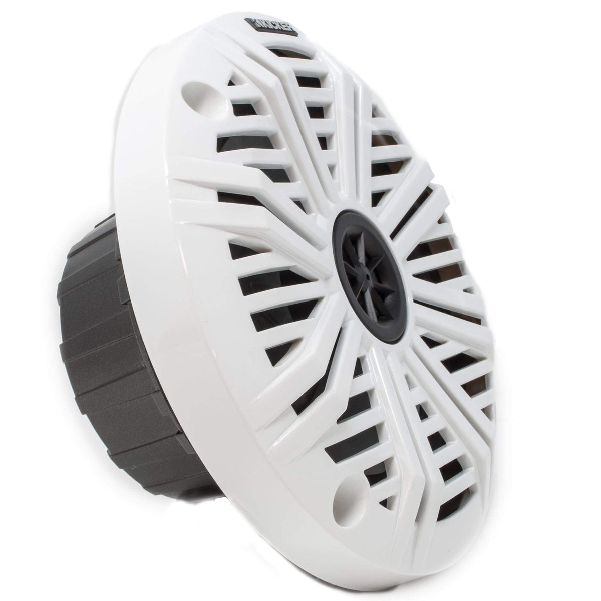 Kicker 6.5'' Marine Speakers (1 Pair) White Salt Water Grills Oem Repl ...