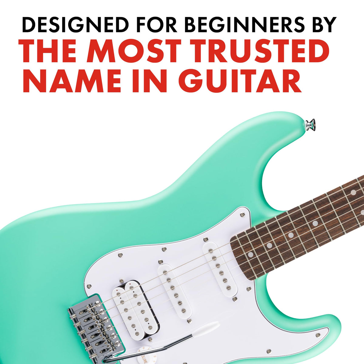 Fender Squier Debut Series Stratocaster HSS Electric Guitar, Beginner ...