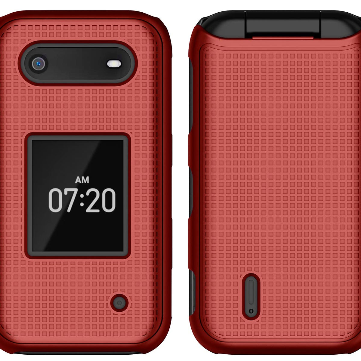 Nakedcellphone Slim Grid Texture Hard Shell Case for Nokia 2760 2780 F ...