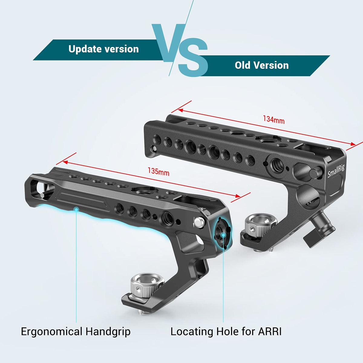 SMALLRIG Top Handle with Locating Holes for ARRI for Camera Cage ...