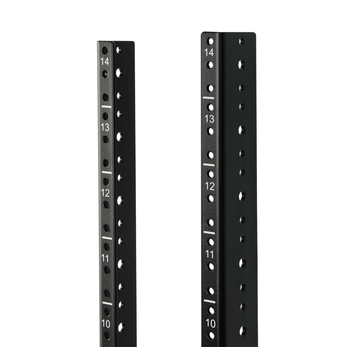 Tecmojo 14U Vertical Rack Rail Pair Kit DIY Rack Rails Kit, 12-24 Scre ...