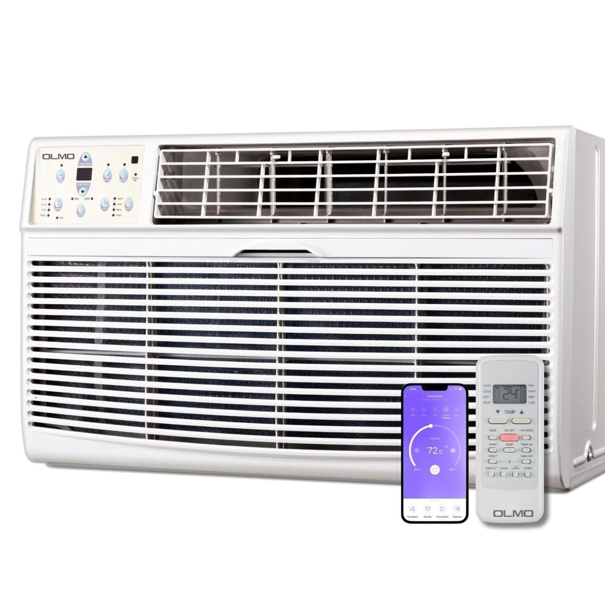 OLMO 8,000 btu 115V Through-the-Wall Air Conditioner with Remote ...