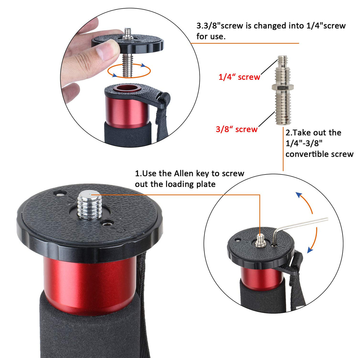Avella C325 58 Inch Carbon Fiber Camera Monopod Professional Telescopi ...
