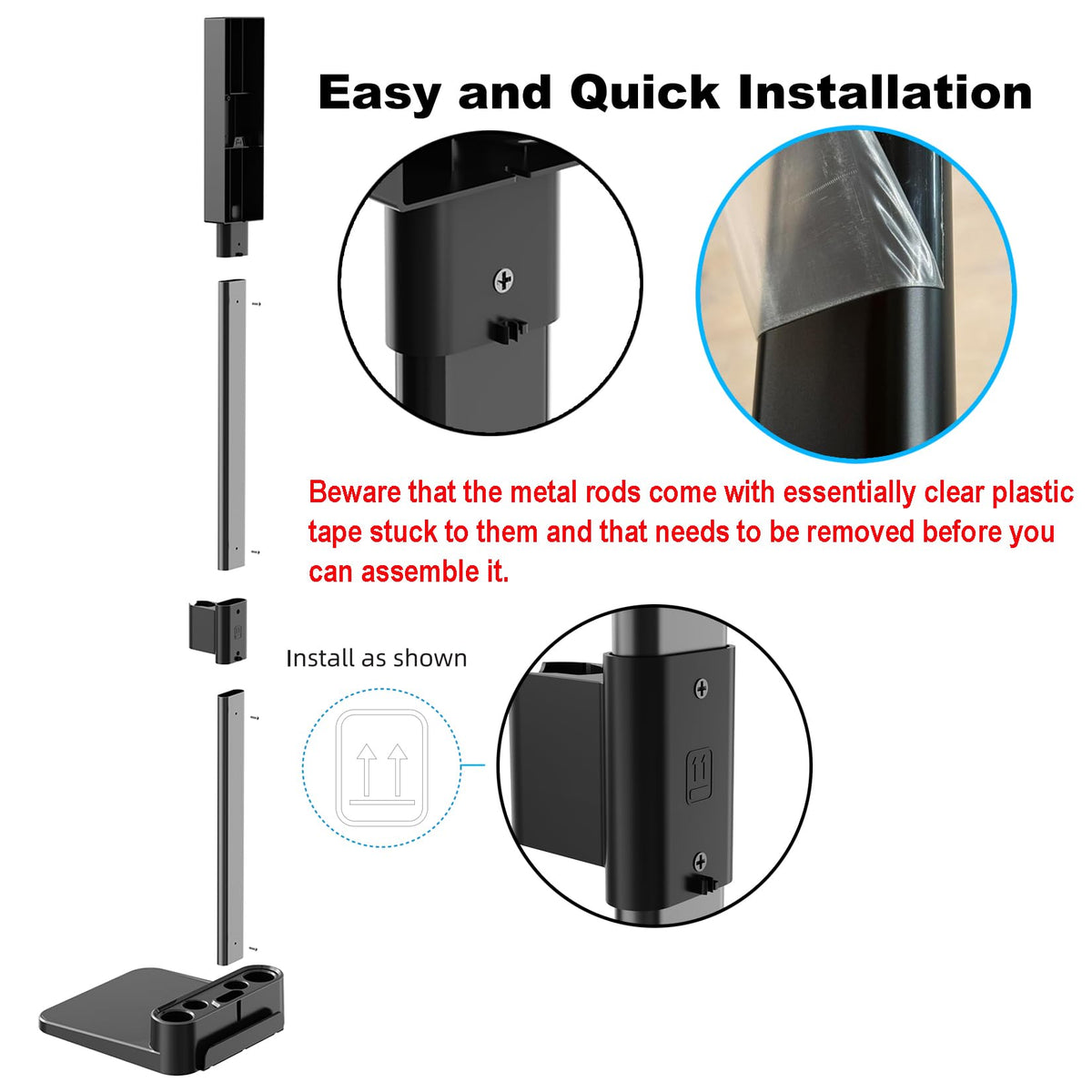 Foho Vacuum Stand Dock for Dyson V7 V8 V10 V11 V12 V15 - Black Storage ...