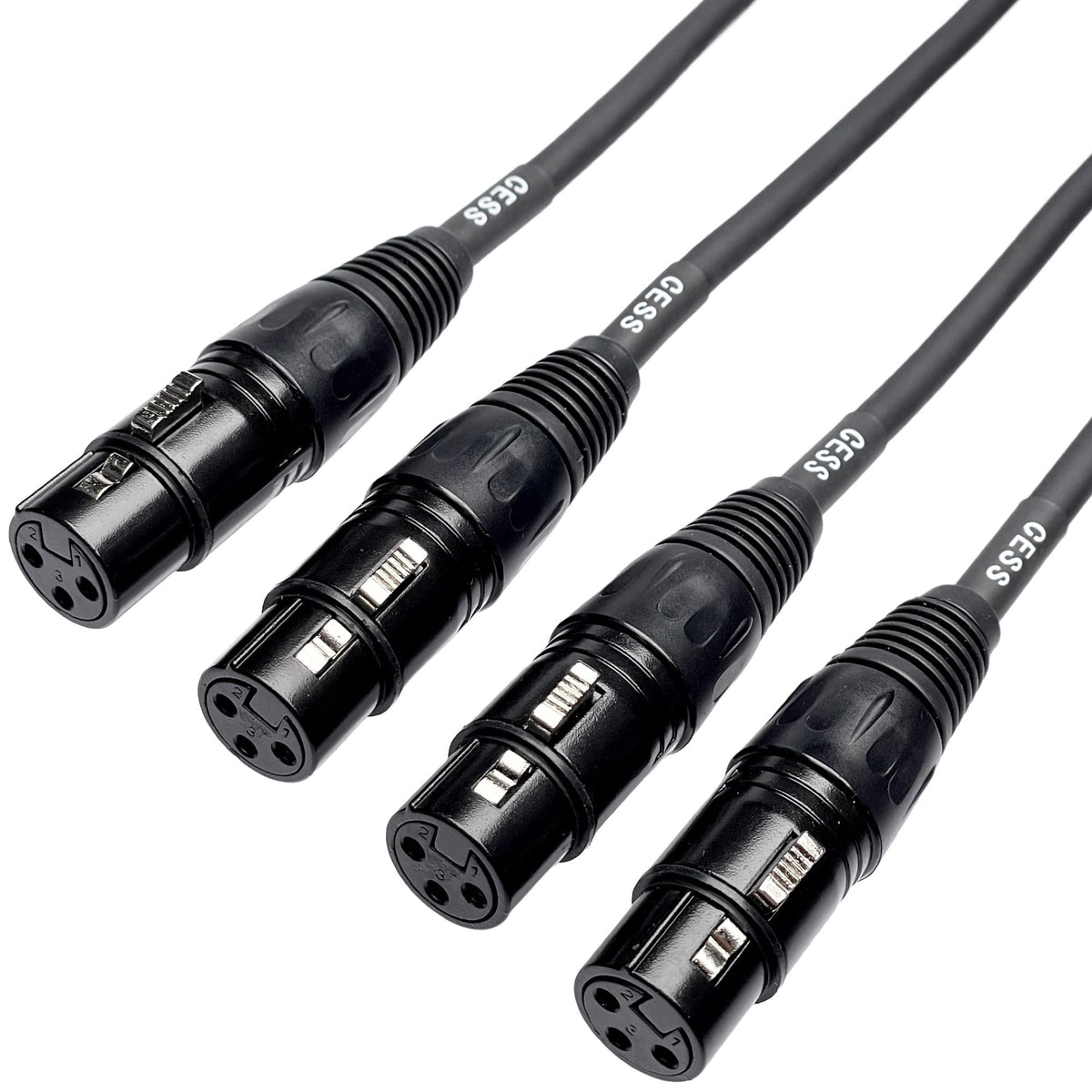 Cess 136 Xlr Female To Female 3 Pin Microphone Line/Gender Changer Ada ...