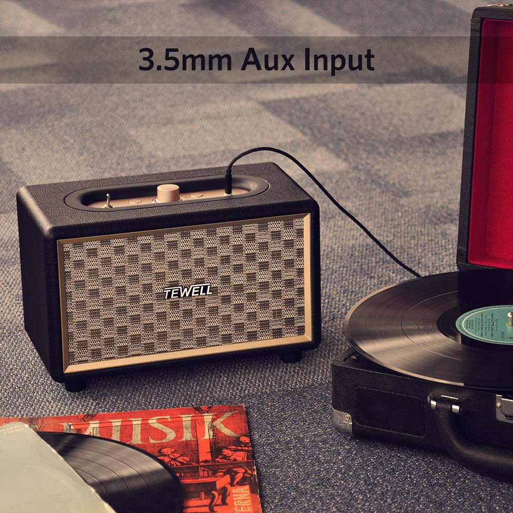 Home Speaker With Premium Audio | Rich Bass, Rotary Dial For Volume Co ...