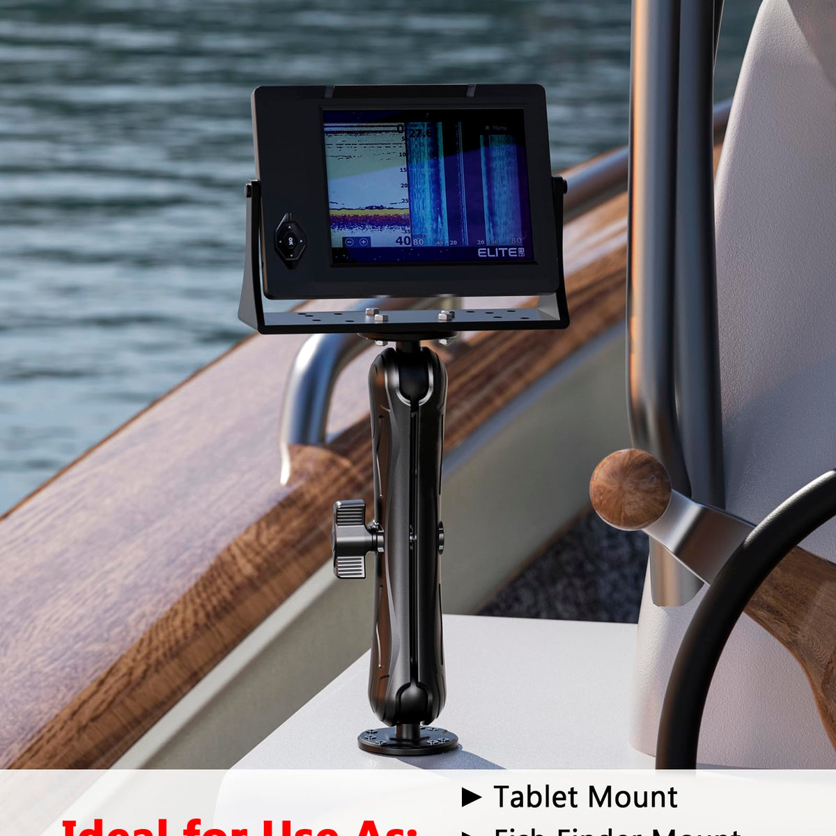 Vazeswin Aluminum Alloy Electronic Device Mount With 1.5'' Ball Round ...