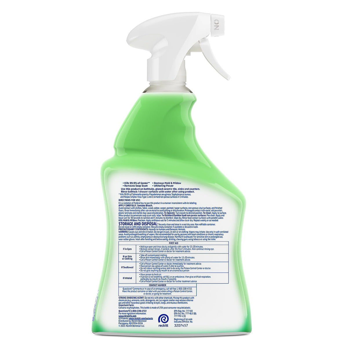 Lysol All Purpose Cleaner Spray, White & Shine With Bleach, 32 Fl Oz ...