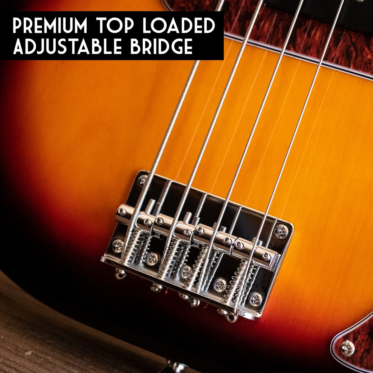 Sawtooth Ep Series Electric Bass Guitar, Vintage Burst W/Tortoise Pick ...