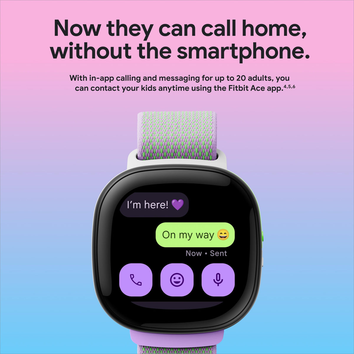 Fitbit Google Ace LTE - Kids Smartwatch with Call, Message, GPS, and ...