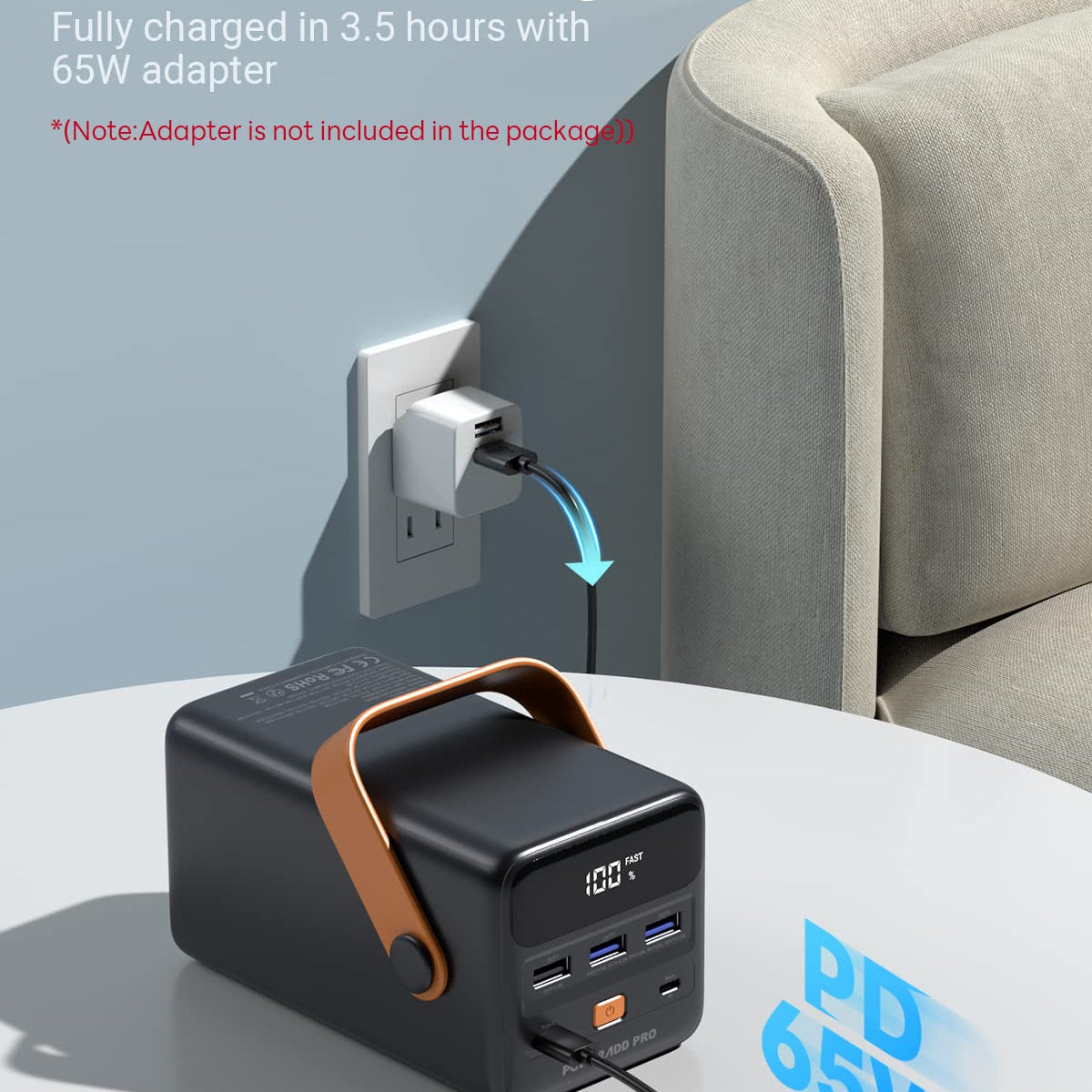 POWERADD PRO Power Bank 50000mAh PD 65W USB C Portable Charger with LED ...