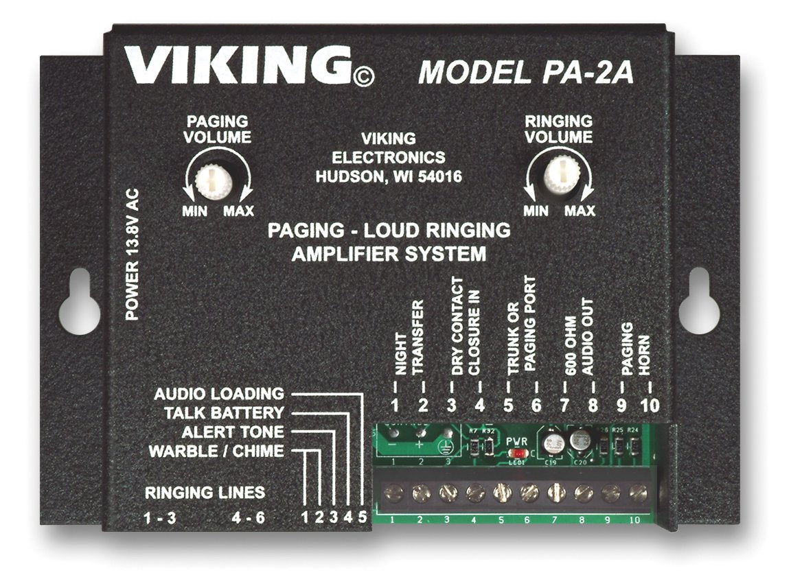 Viking PA-2A Paging / Loud Ringer Amplifier (includes 25AE horn ...