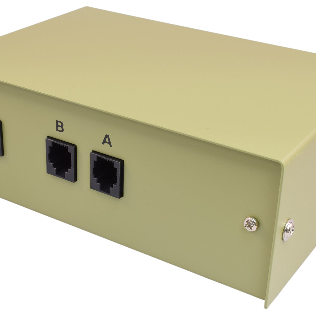 Ptc 2 Way A/B Rj11/12 (Phone Jack) Metal Rotary Manual Switch Box ...