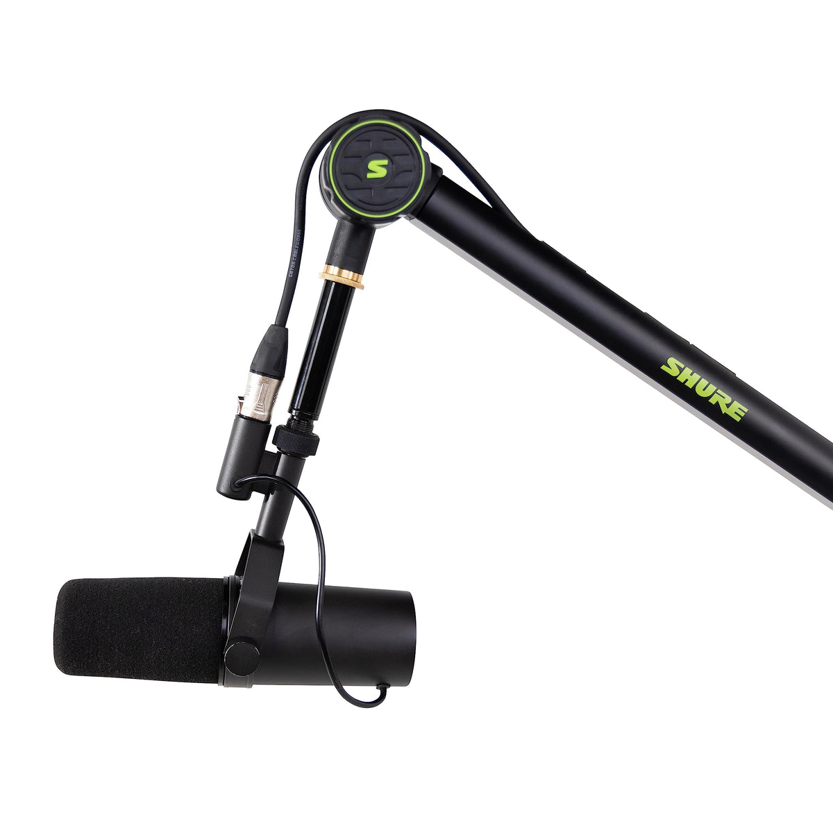 Shure by Gator Deluxe Articulating Desktop Podcasting Mic Boom Arm with ...