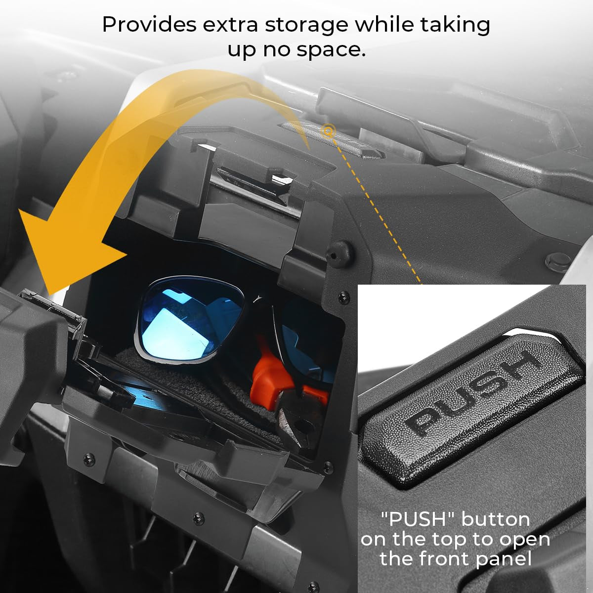 Kemimoto Pro Xp Electronic Device Mounts With Storage Box, Utv Electro ...