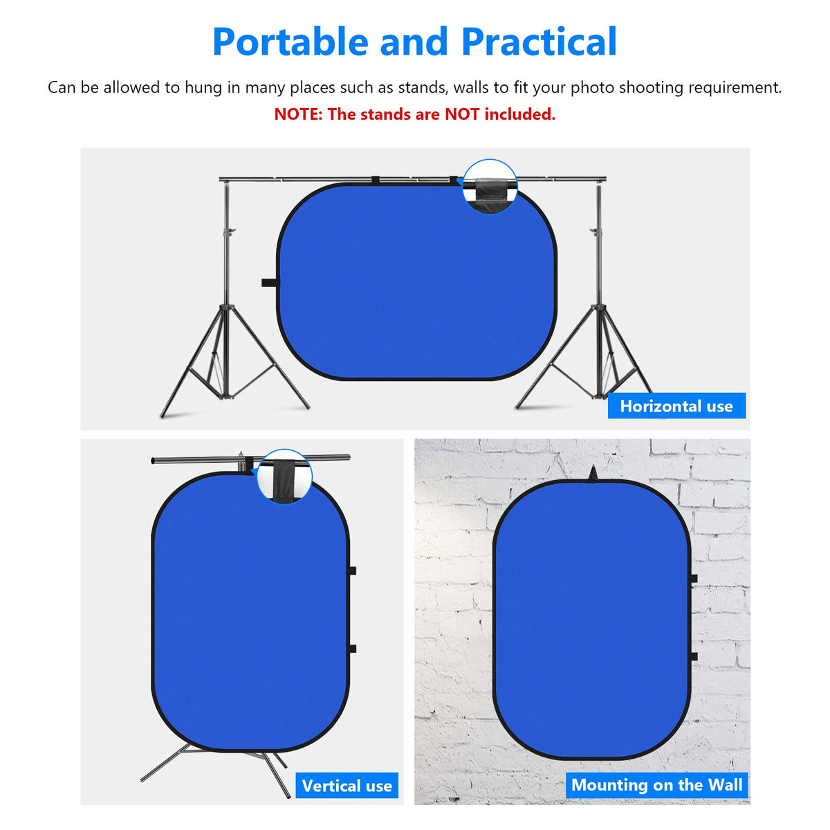 Neewer Chromakey Backdrops, Double Sided Green Screen And Blue Screen ...