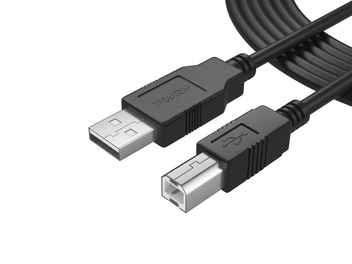 6Ft Long Cable USB 2.0 Type-A to Type-B High Speed Cord for Audio Inte ...