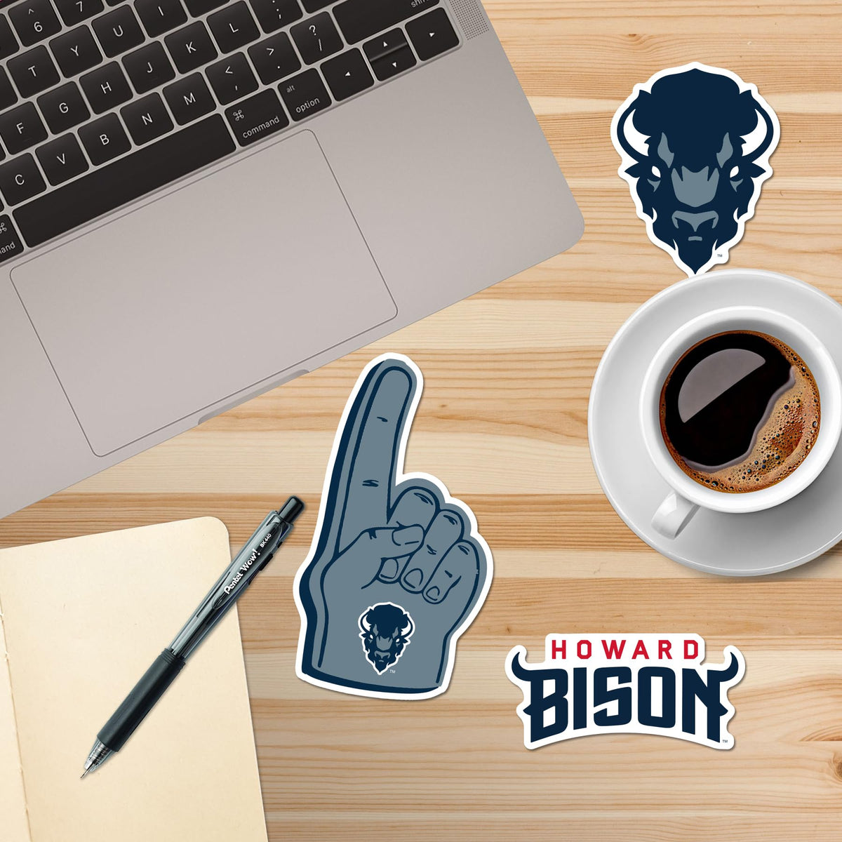 Howard University 10Ct Vinyl Large Deluxe Stickers Variety Pack Laptop ...