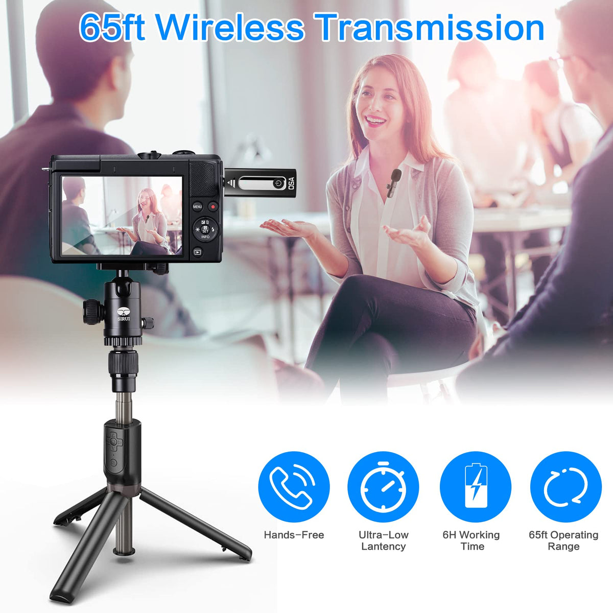 OSA Wireless Lavalier Microphone, Wireless Microphone for iPhone ...