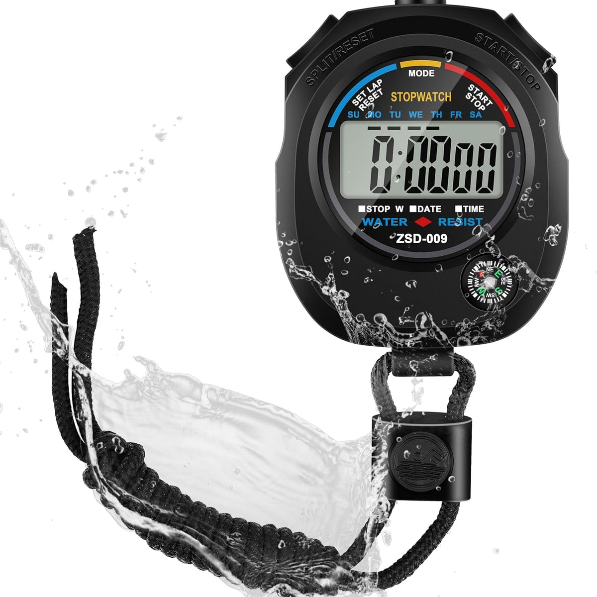 FomaTrade Waterproof Stopwatch,Digital Stopwatch Timer,Sport Stop Watch ...
