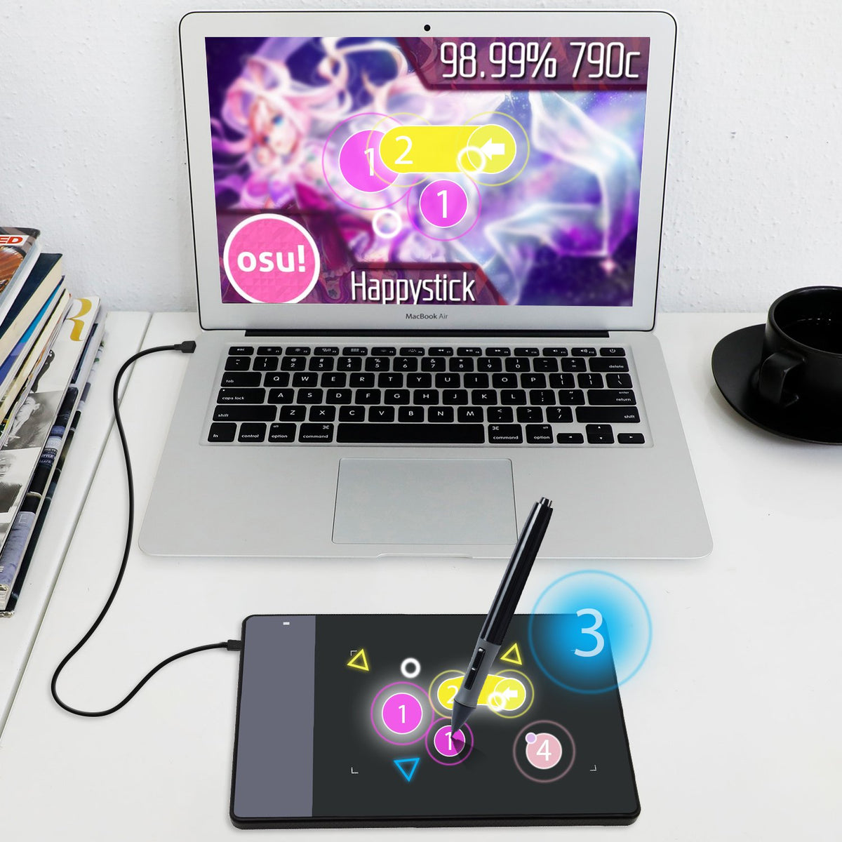 HUION 420 OSU Tablet Drawing Tablet, Graphics Tablet with Digital ...