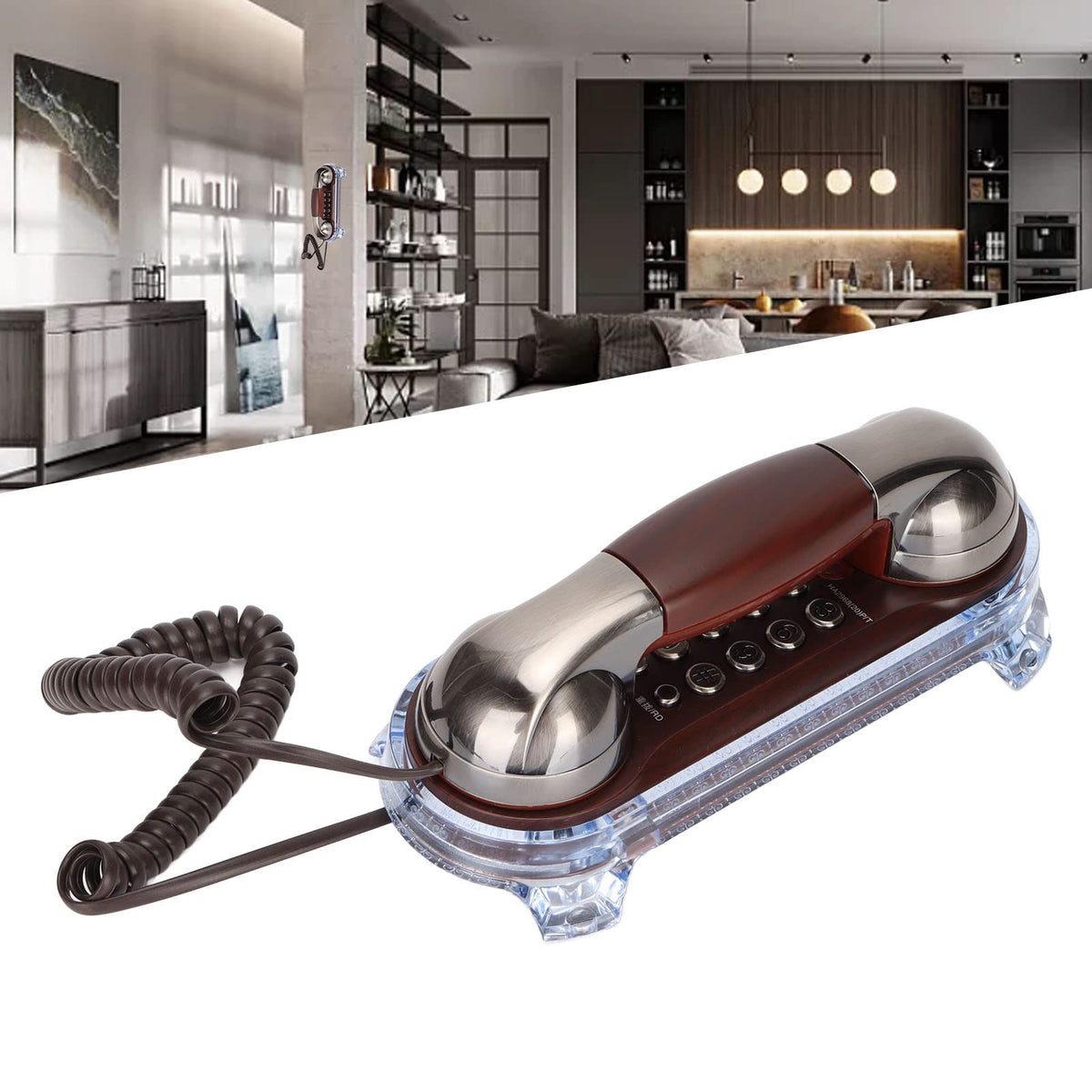 European Vintage Wall Phone Retro Desktop,Wall Mounted Dual Purpose ...