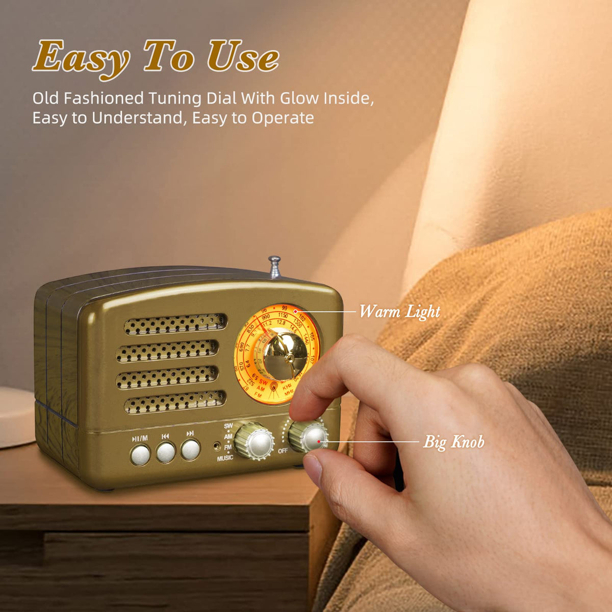 Prunus J 160 Retro Transistor Radio Battery Operated Am Fm Sw Radio, S ...