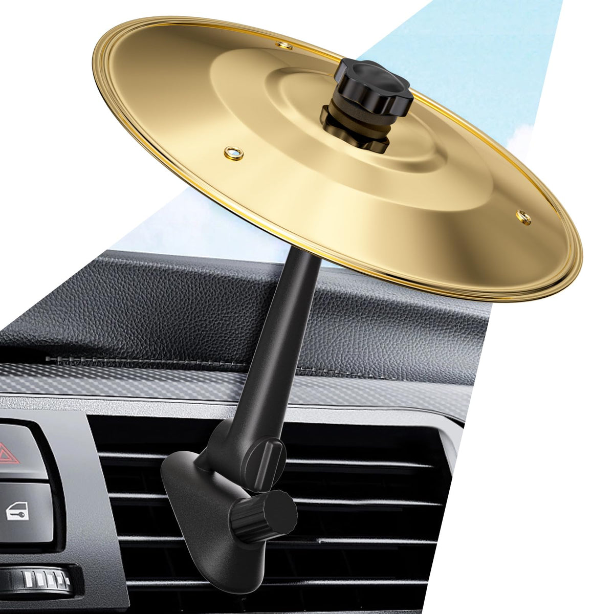 Car Cymbal Air Vent, Mini Drum Cymbal for Car Vent Decoration, Funny C ...