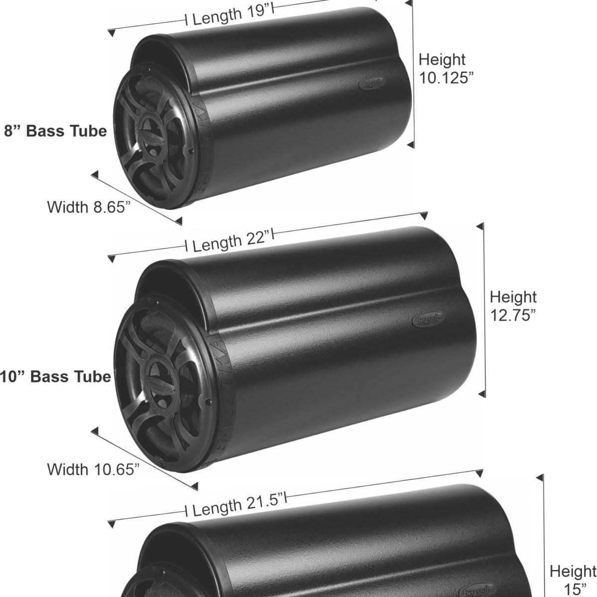 Bazooka Bt8014 Bt Series 8 Inch 150 Watt Subwoofer Tube – Electroeshop