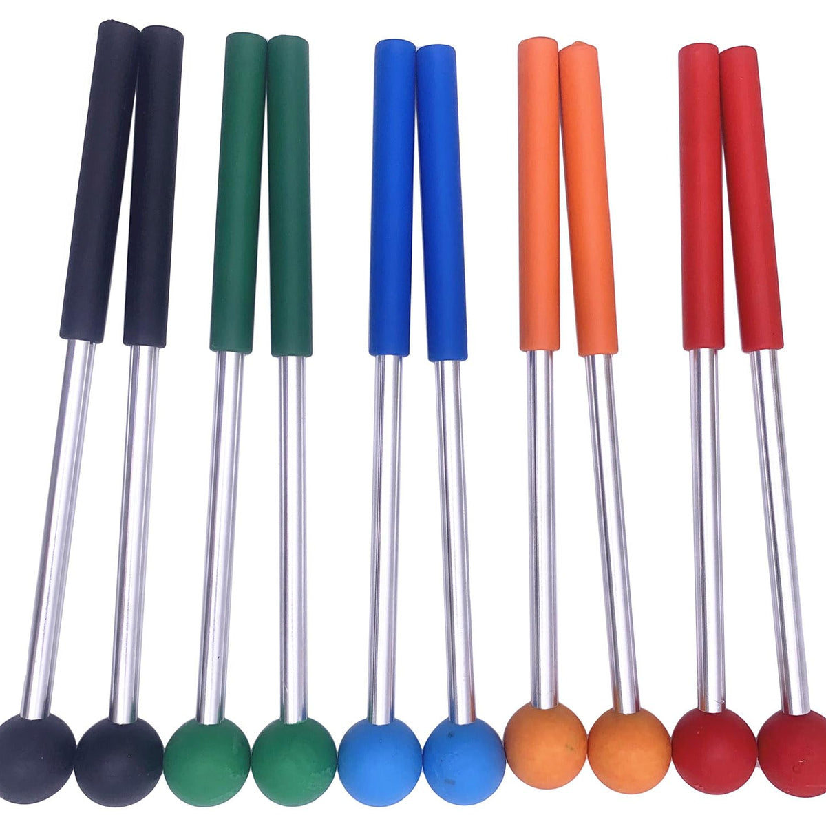 Tuoren Green Xylophone Mallets Glockenspiel Sticks Rubber Mallets Perc ...