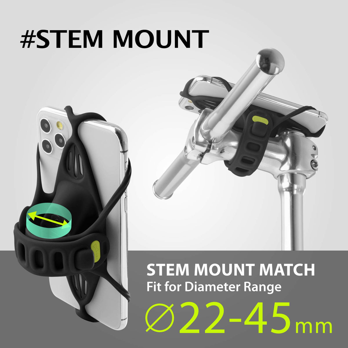 Bone Bike Tie Pro 4 Bike Phone Mount Bicycle Phone Holder For Stem Mou ...